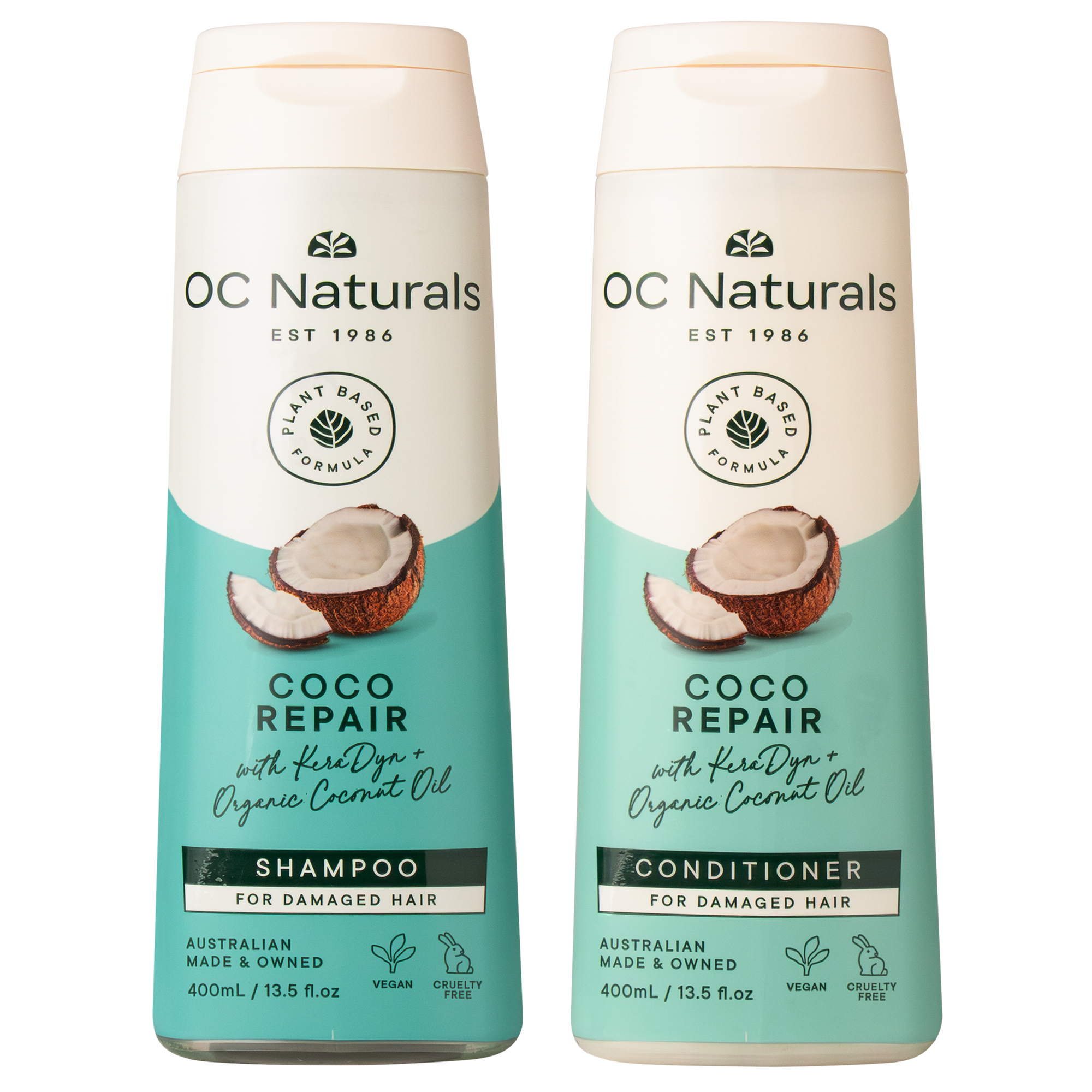 OC Naturals | Coco Repair Shampoo and Conditioner | Dry & Damaged Hair